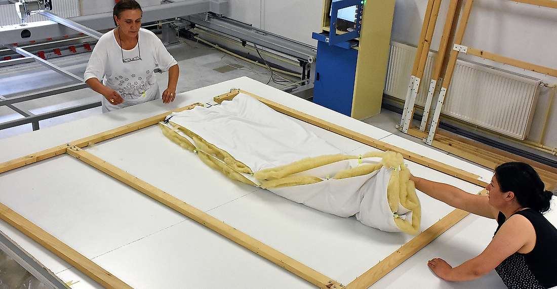 The steps of making a pure new wool duvet - Biodom (en)