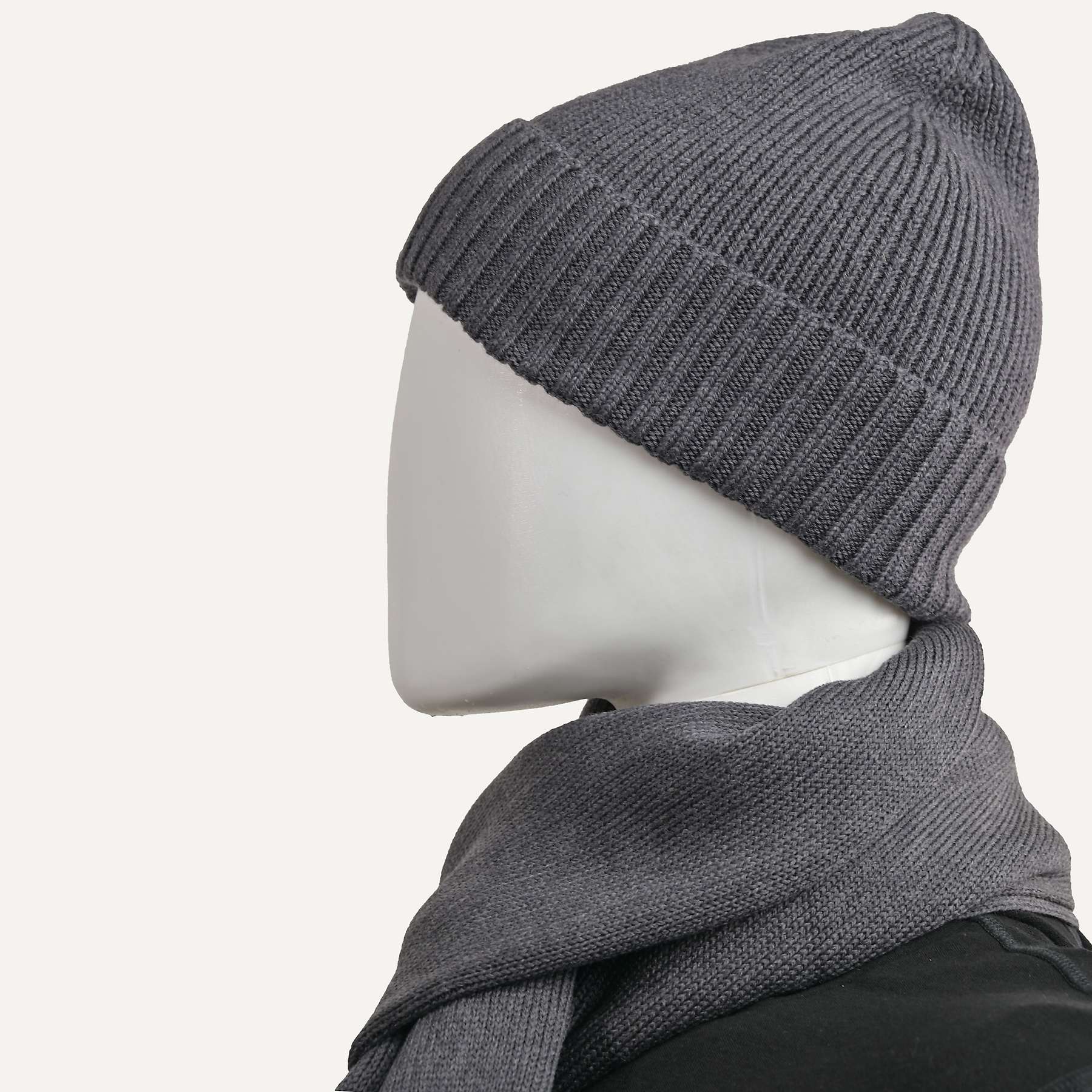 Komplet kapa i šal Kuril - 100% merino vuna - unisex - Biodom