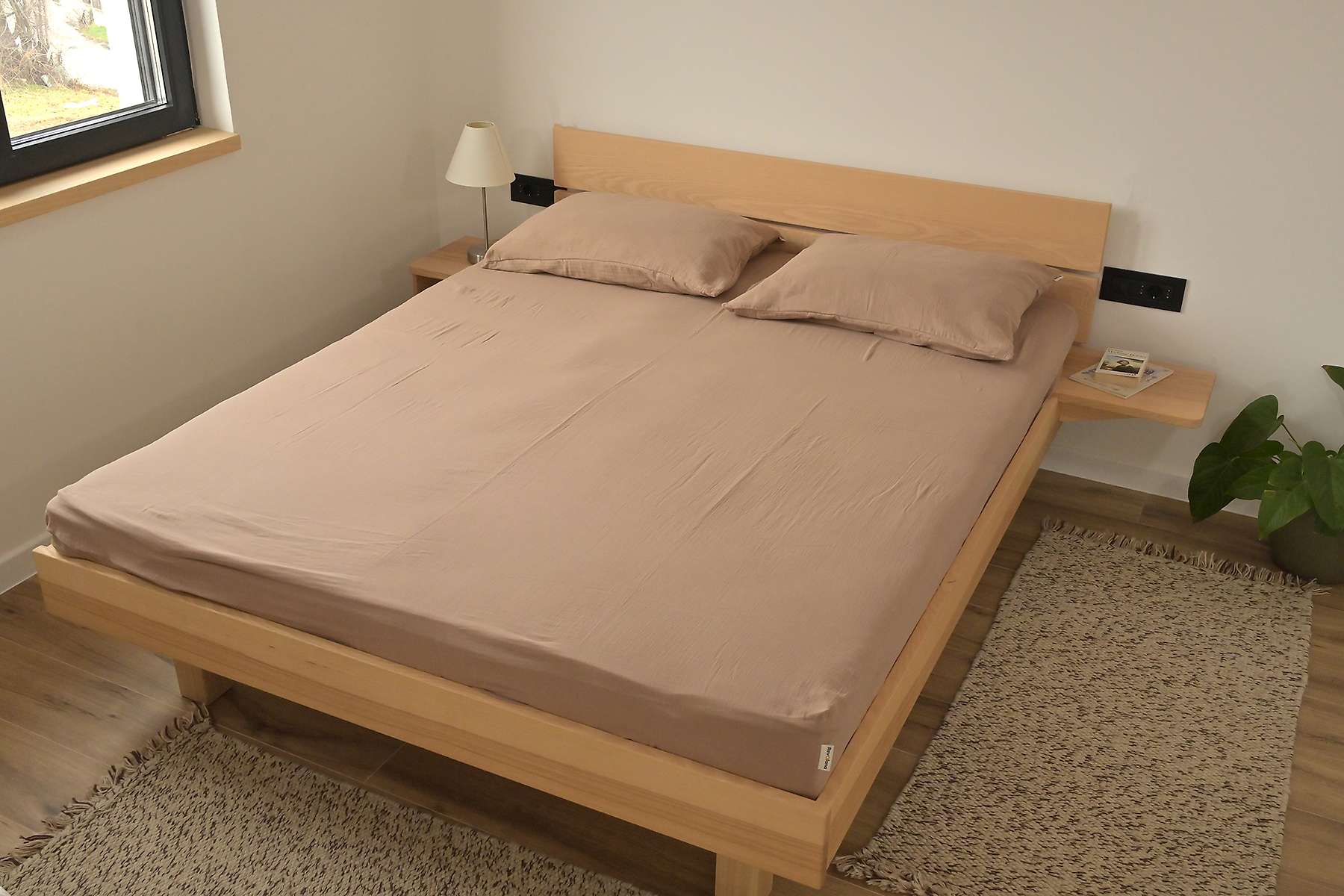 Čaršav sa gumom od 100% organskog pamučnog muslina - Biodom