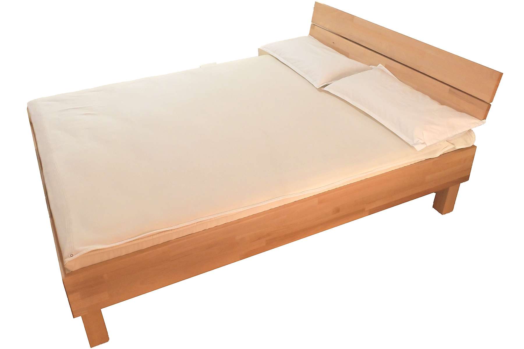 Solid wood bed Stella, Beech, Natural oil finish - Biodom (en)